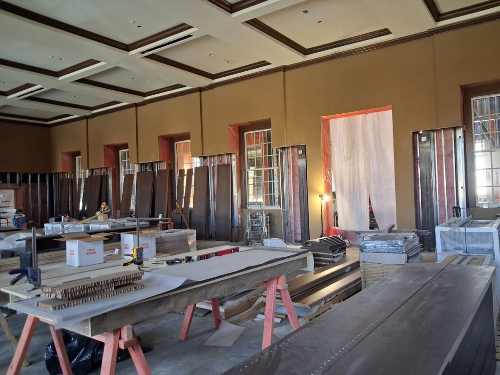 Erik Bootsma Architect | Benedictine Library Interiors Progressing